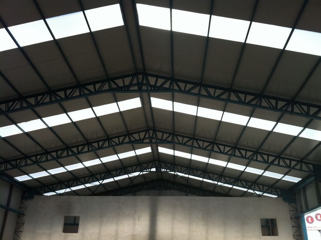 Translucent Fibreglass Roofing Panels – Skylights for Warehouses ...