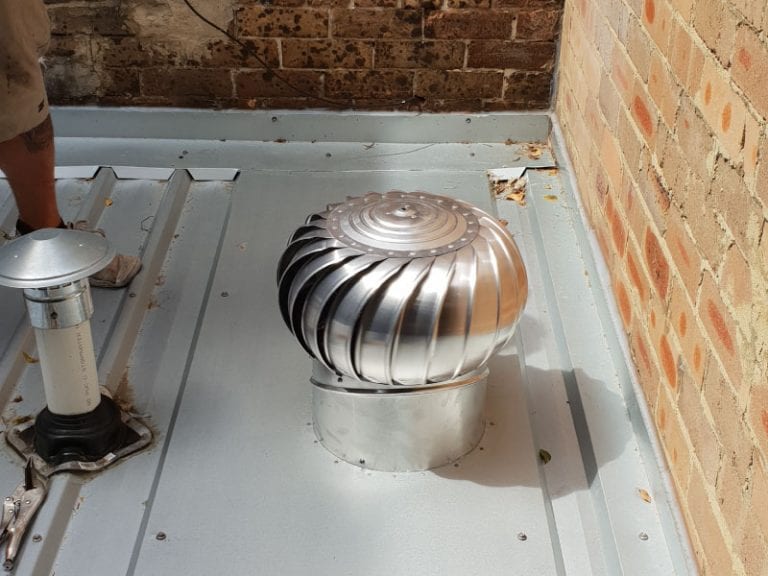 Vented Whirlybird Installation Sydney Roofing Plumbing And Roof Ventilation Supplies Australia