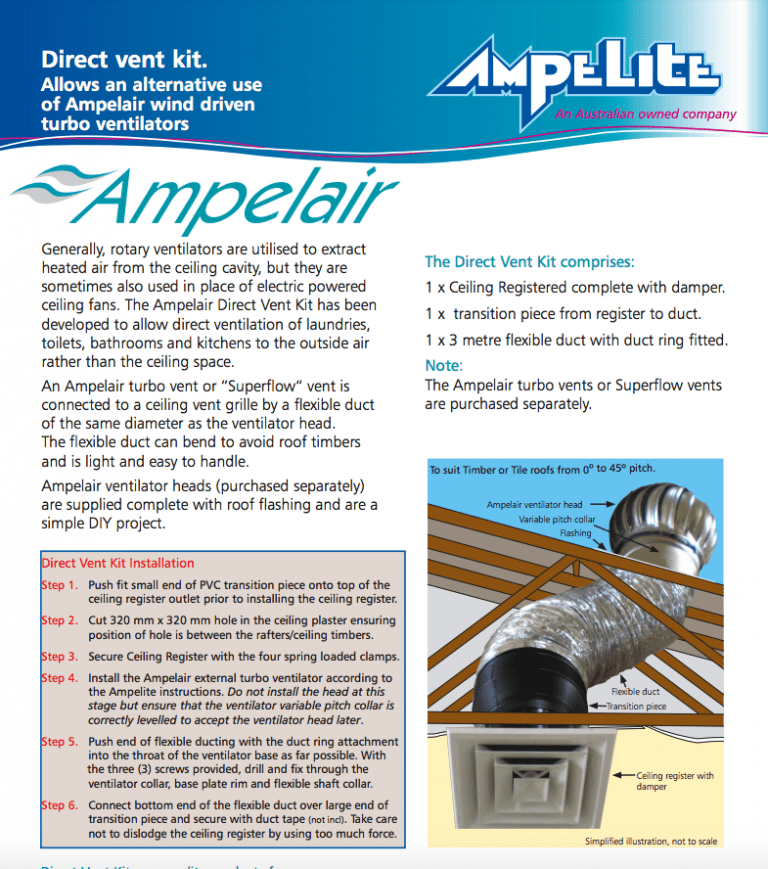 Direct Venting Kits | Roofing Plumbing and Roof Ventilation Supplies ...